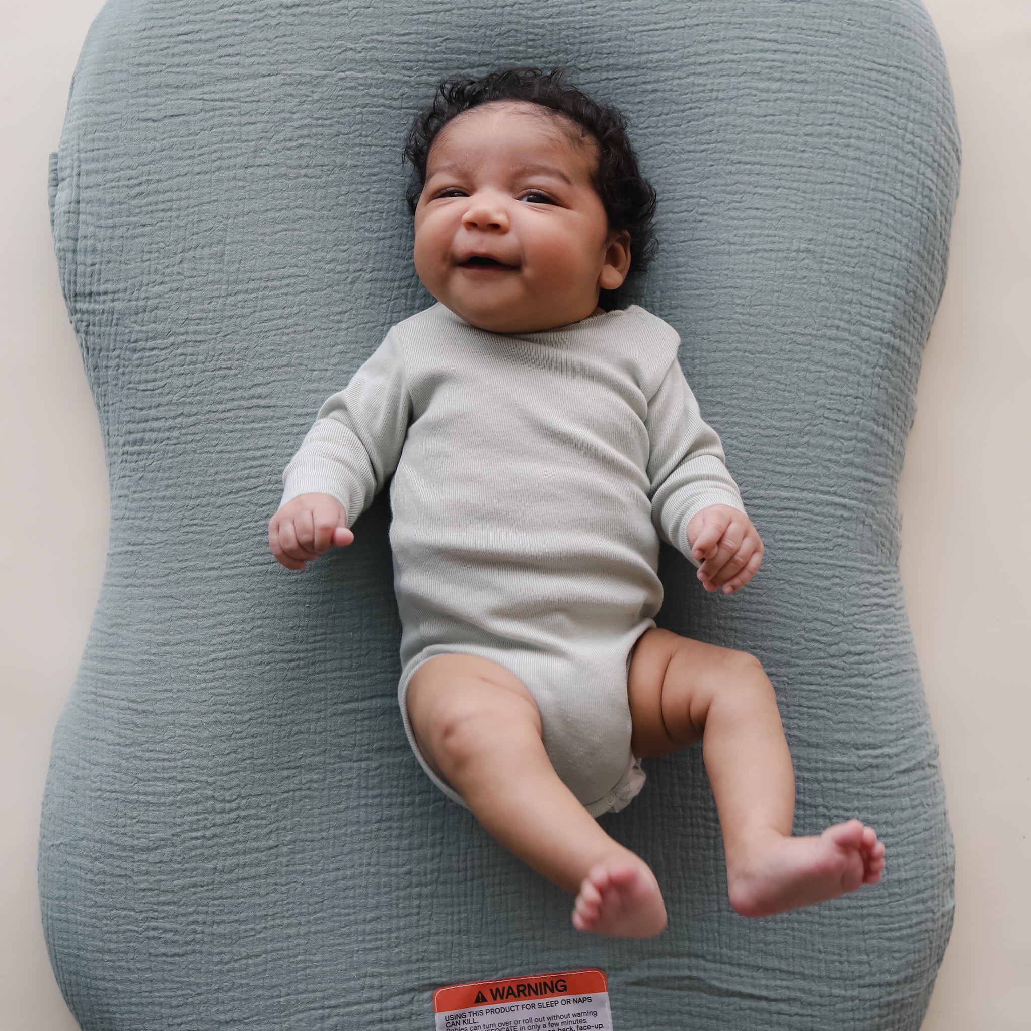 Lounger Curve Muslin Cover | Slate – Snuggle Me Organic